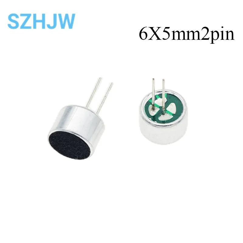 4.5mm-9x7mm Condenser Microphone, Electret Pickup, /Bag, 2-Pin, 52DB ...