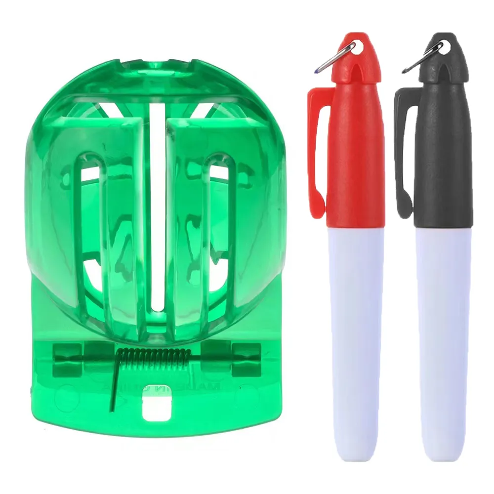 T-Shape Triple Line Marker Golf Ball Line Alignment Aid Clip, Easy-Clip ...