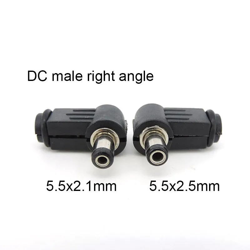 DHgate.com:DC Male to Female Power Connector Plug Adapter - 90 Degree ...
