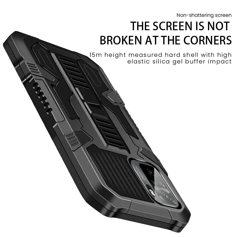 Hybrid Armor Case with Kickstand for OPPO A11K A12 A15 A21E A31 A18 A32 ...