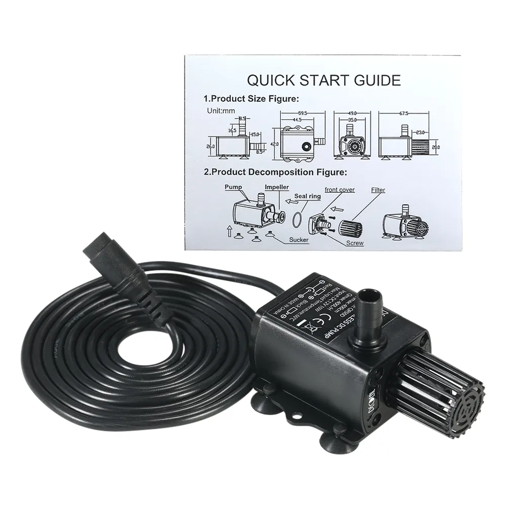 Wholesale Noiseless Aquarium Air Pump Mini DC12V Brushless Water Pump ...