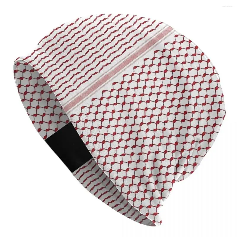 Red Ethnic Berets Hat Near Me With Traditional Palmestine Design For ...