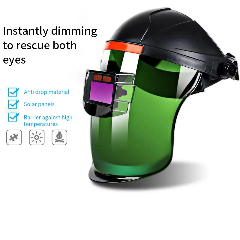 Auto-Darkening Solar Powered Electric Welding Mask & Helmet for ...