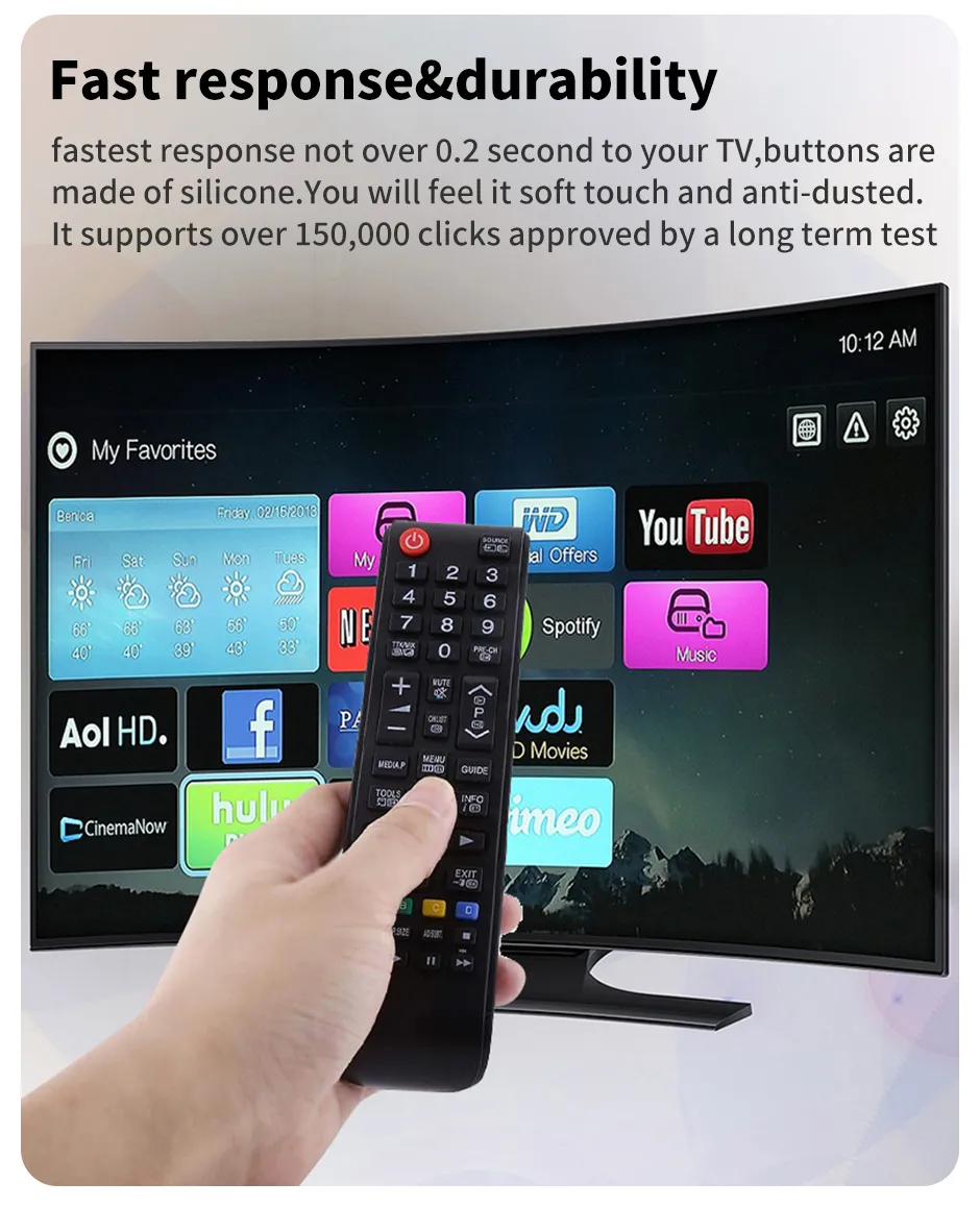 Universal TV Remote Control AA59 00602A Replacement Remote For Samsung ...