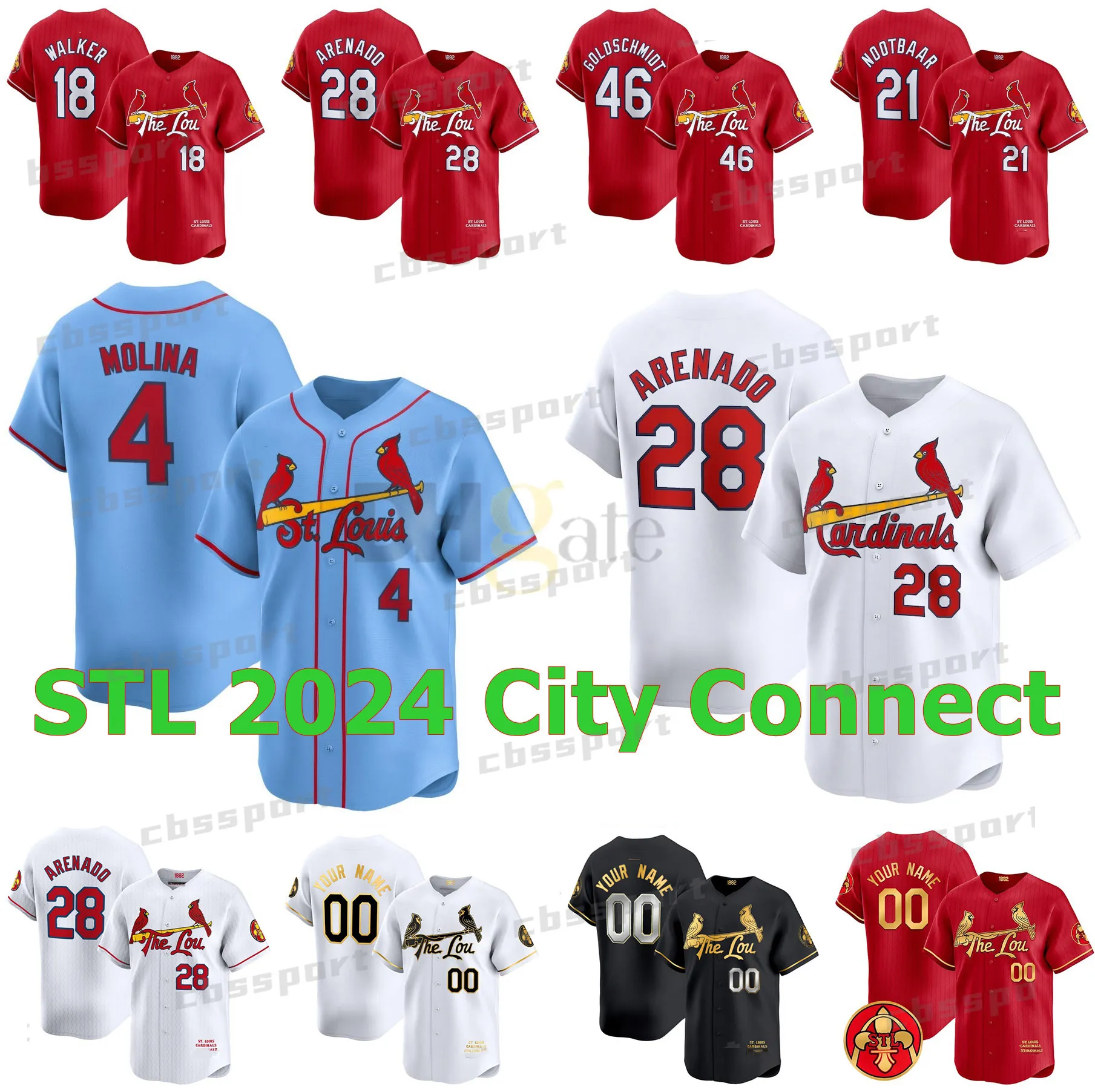 Nolan Arenado The Lou Baseball Jersey 40 Willson Contreras Paul ...