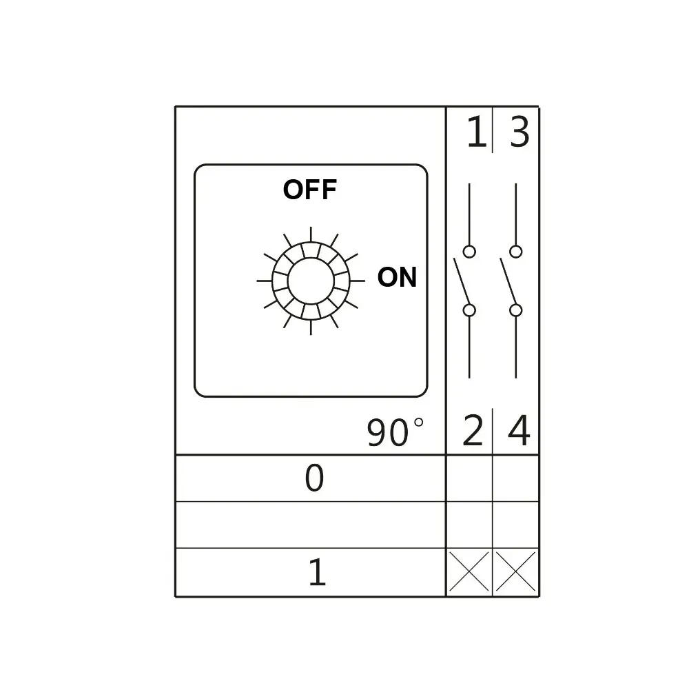 4-Terminal Single-Pole Disconnect Isolator Switches - 25A 48x48 ...