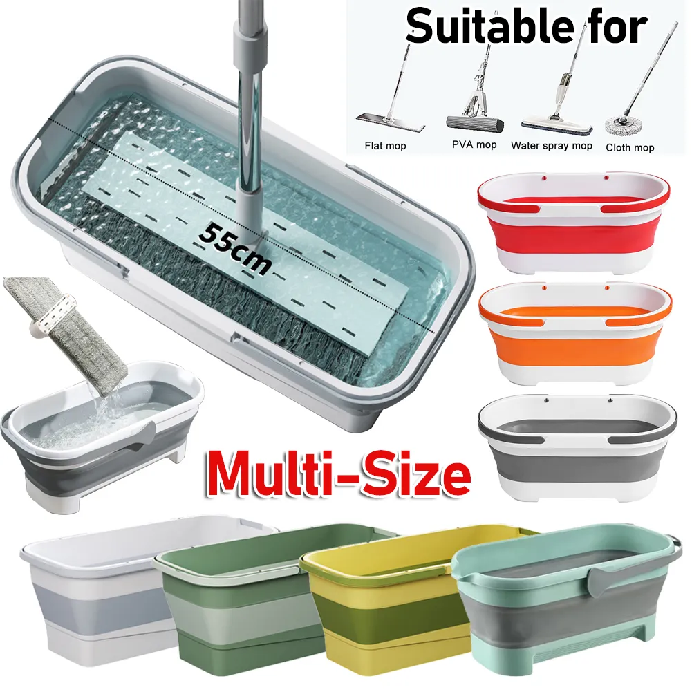 Foldable Mop Bucket Rectangular Large Washing Basin... From Ddmyapr ...