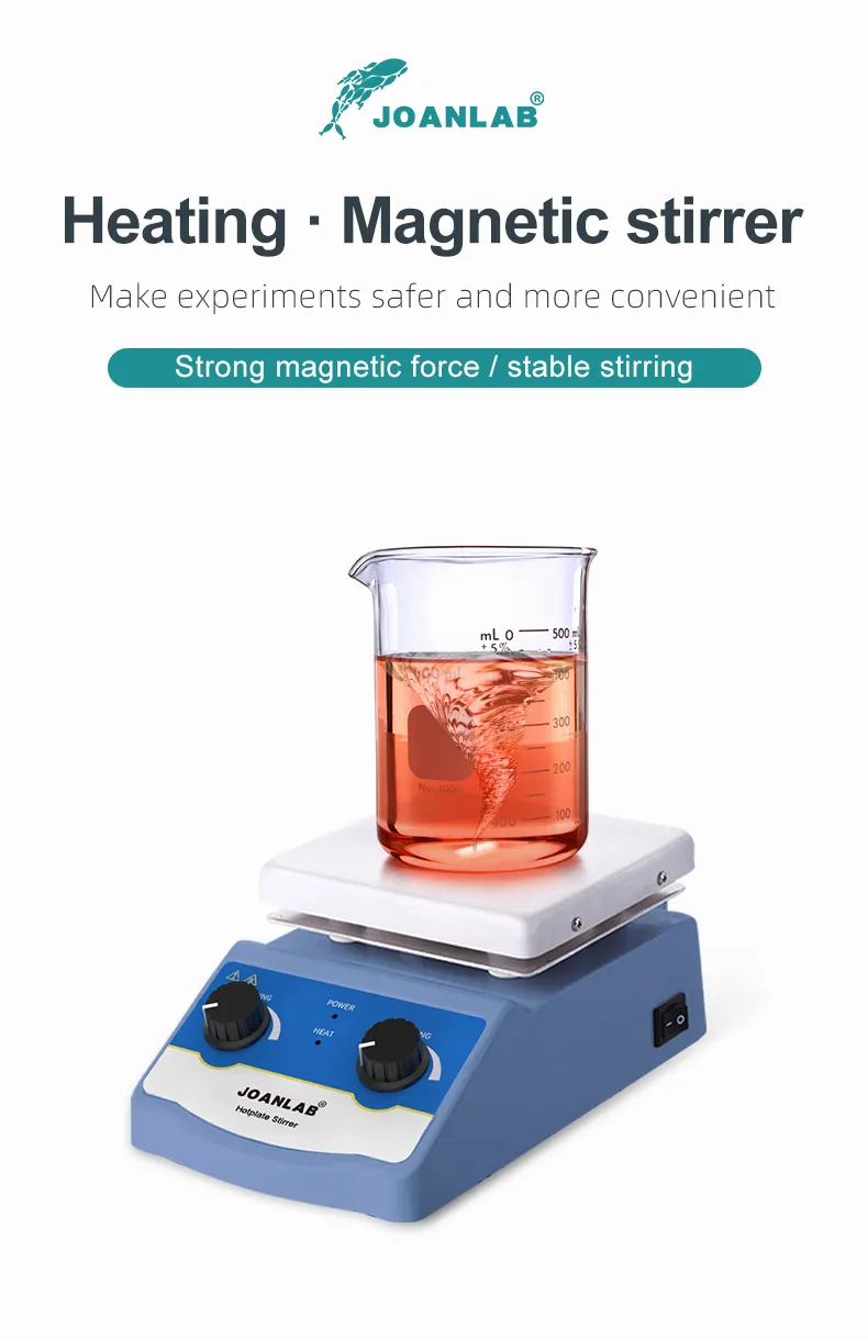 Electric Stirrer Hot Plate: Laboratory Magnetic Mixer With Stir Bar, 1L ...