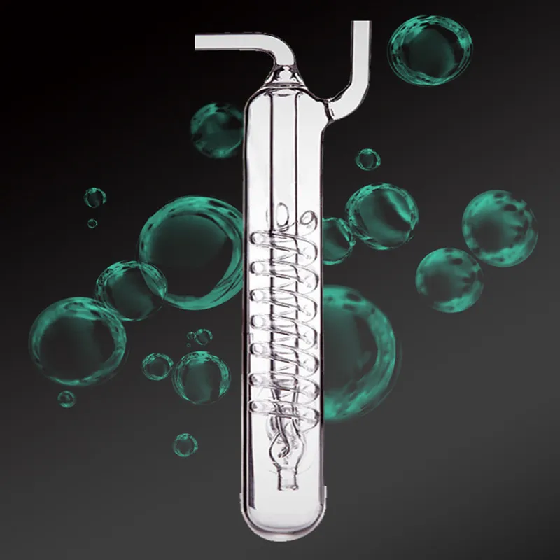 Aquarium Spiral Bubble Recorder Diffuser Glass CO2 Bubble Counter ADA ...