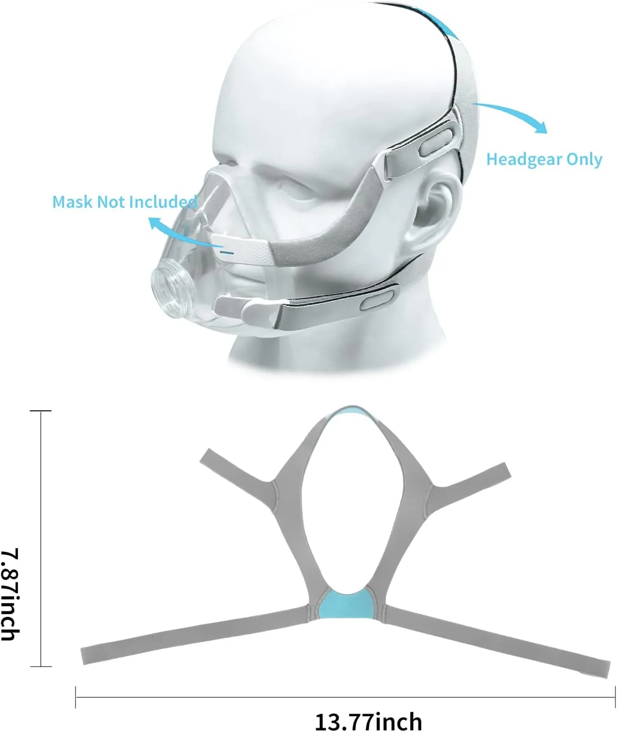 AirFit N20/AirTouch N20 Headgear: Soft, Comfortable CPAP Replacement ...