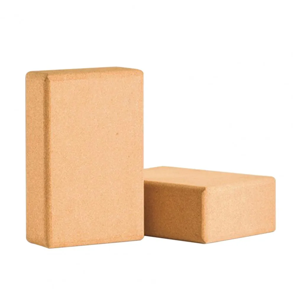 Eco-Friendly Yoga Blocks: 2-Pack Natural Wood Stretch Aids for Enhanced ...