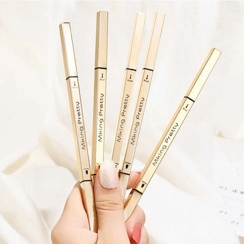 Ultra-Fine Gold-Bar Eyebrow Pencils: Waterproof, Sweatproof, and ...
