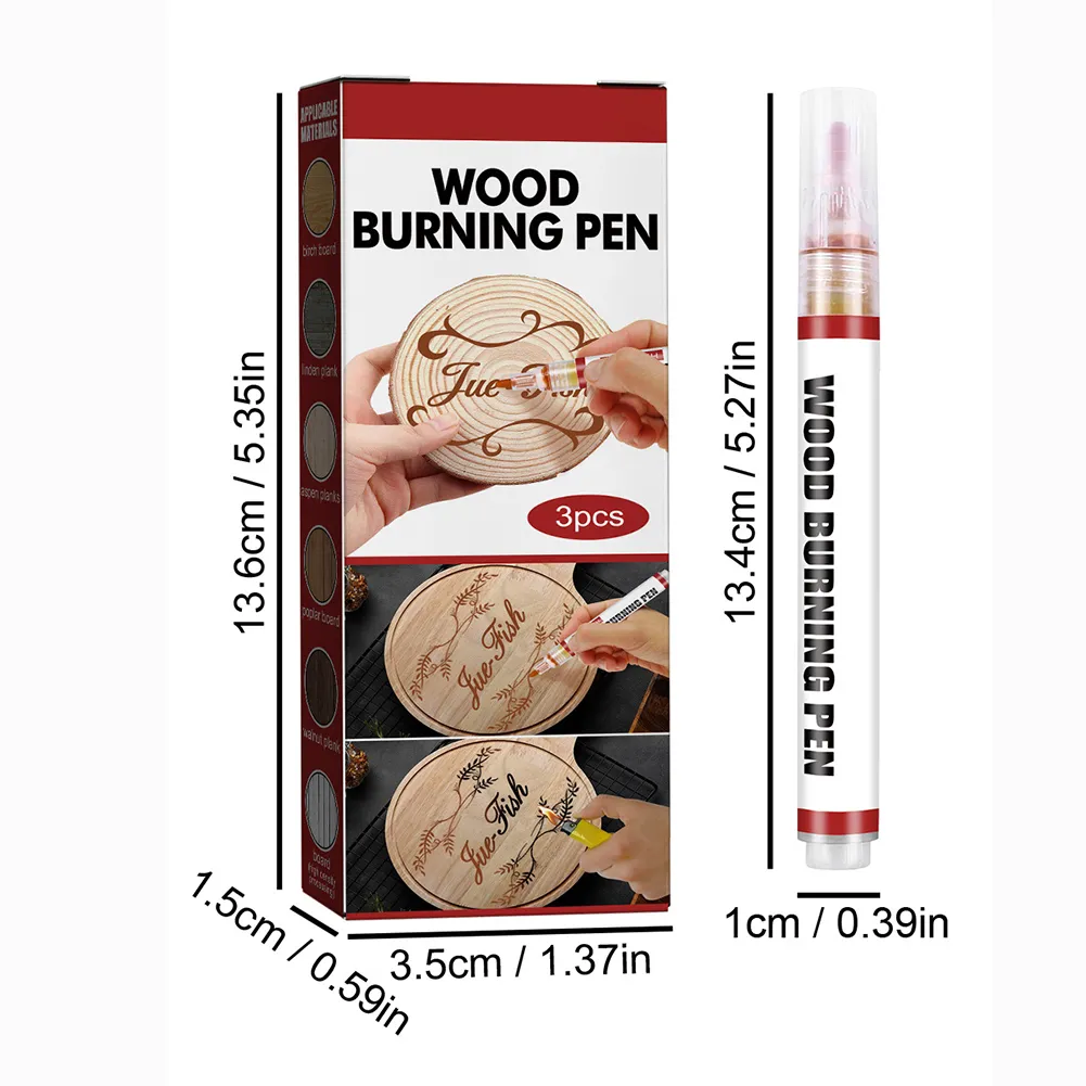 Wholesale DIY Burning Tool Kit Craft Set Safety Woodcut Pens Wood ...