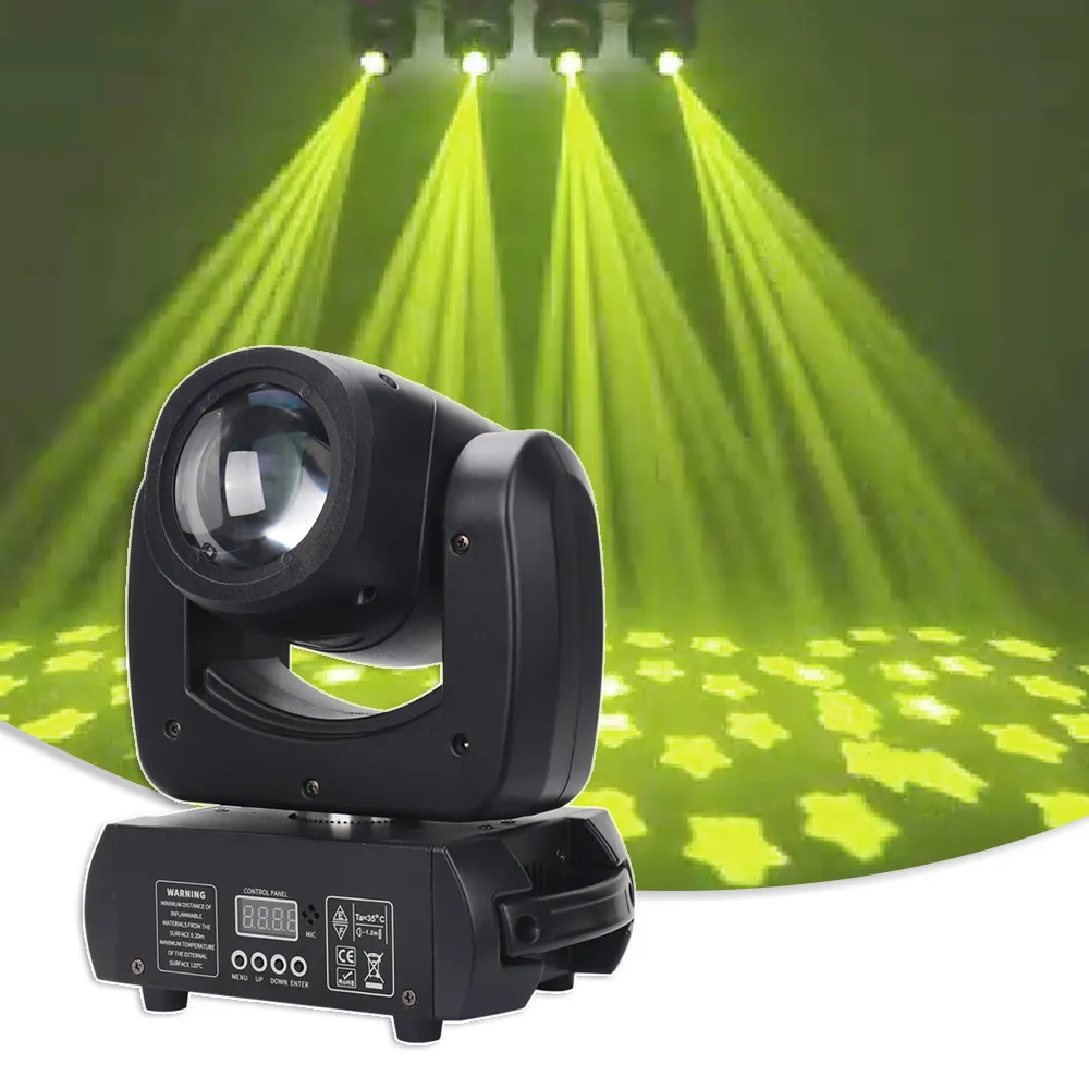 100W LED Gobo Moving Head 60w Moving Head Light With 18 Prism DMX512 ...