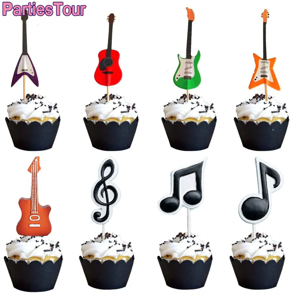Musical Cupcake toppers pizza near me for Kids' Birthday, Baby Shower ...