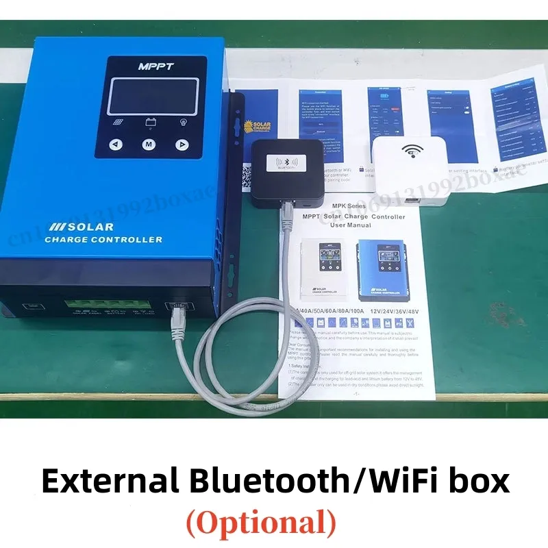 12V 24V 48V 100A MPPT Solar Charge Controller With Bluetooth 150V Solar ...