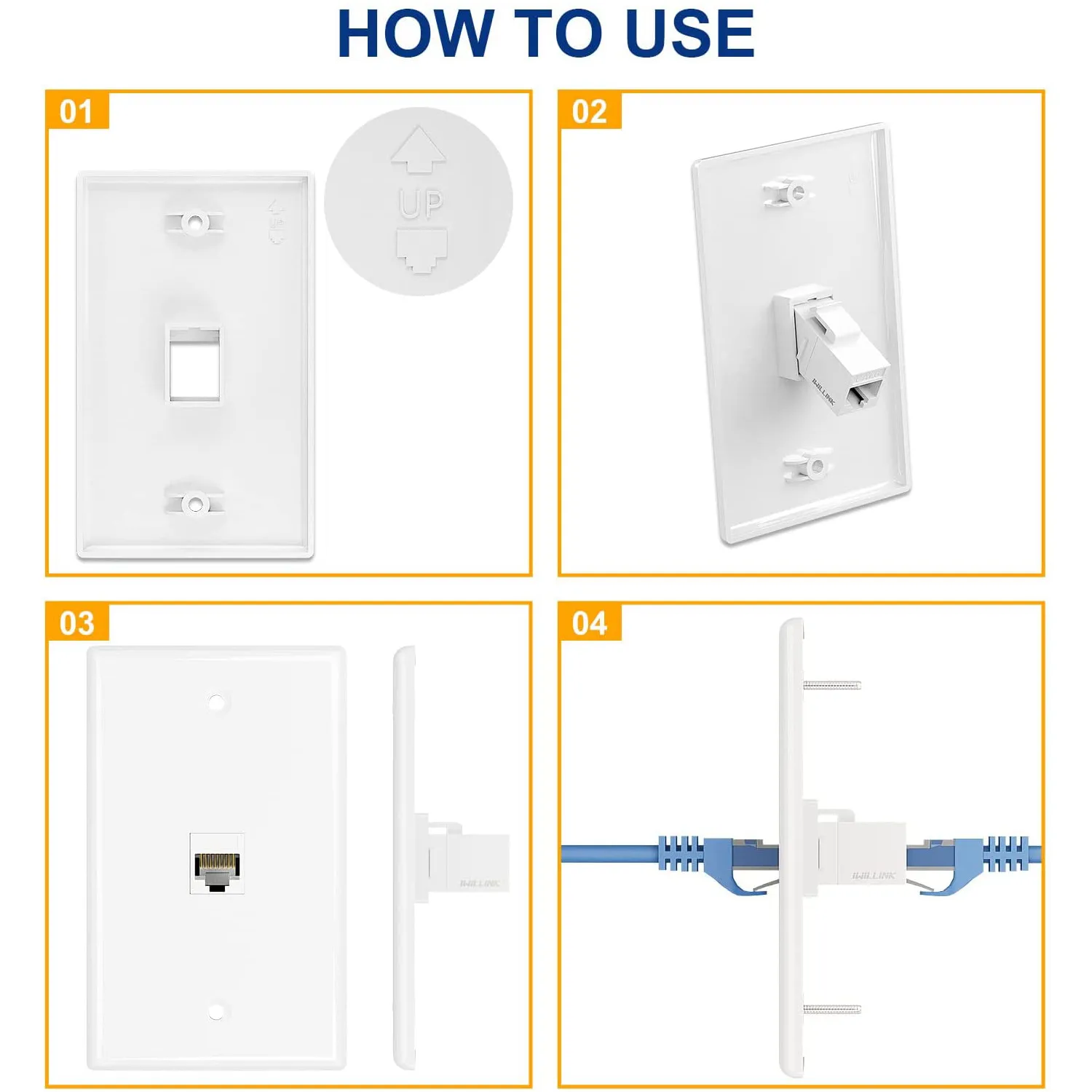 ZoeRax Keystone Jack Wall Plate - Low Profile...