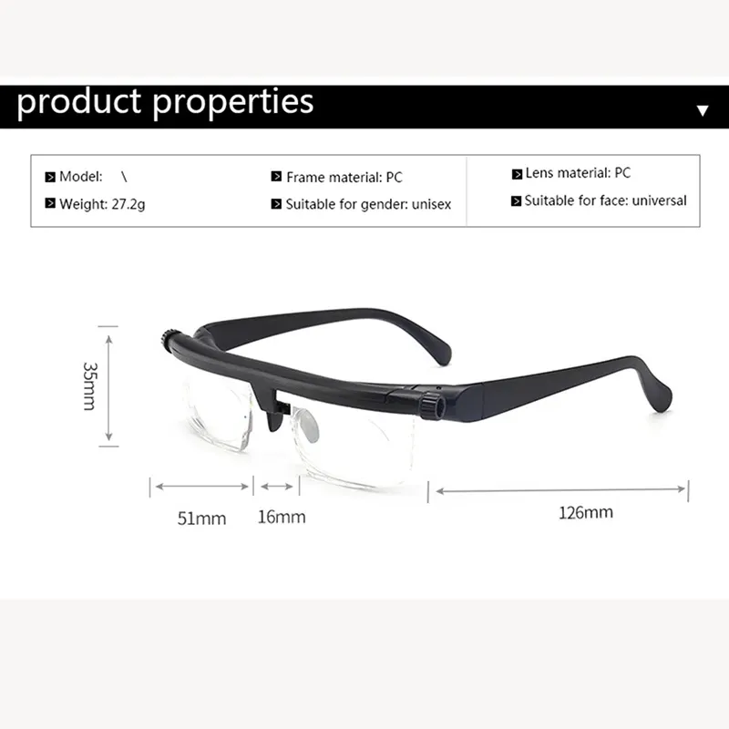 Adlens Focus: Adjustable Myopia Reading Glasses 6D... From Ddmyday ...