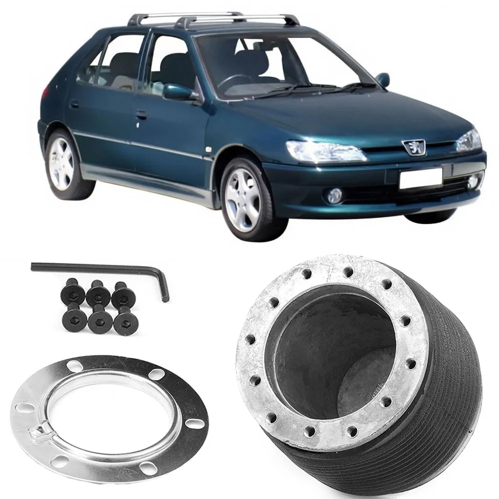 PEUGEOT 106 306 Car Steering Wheel Hub Quick Release Adapter Kit, Black ...