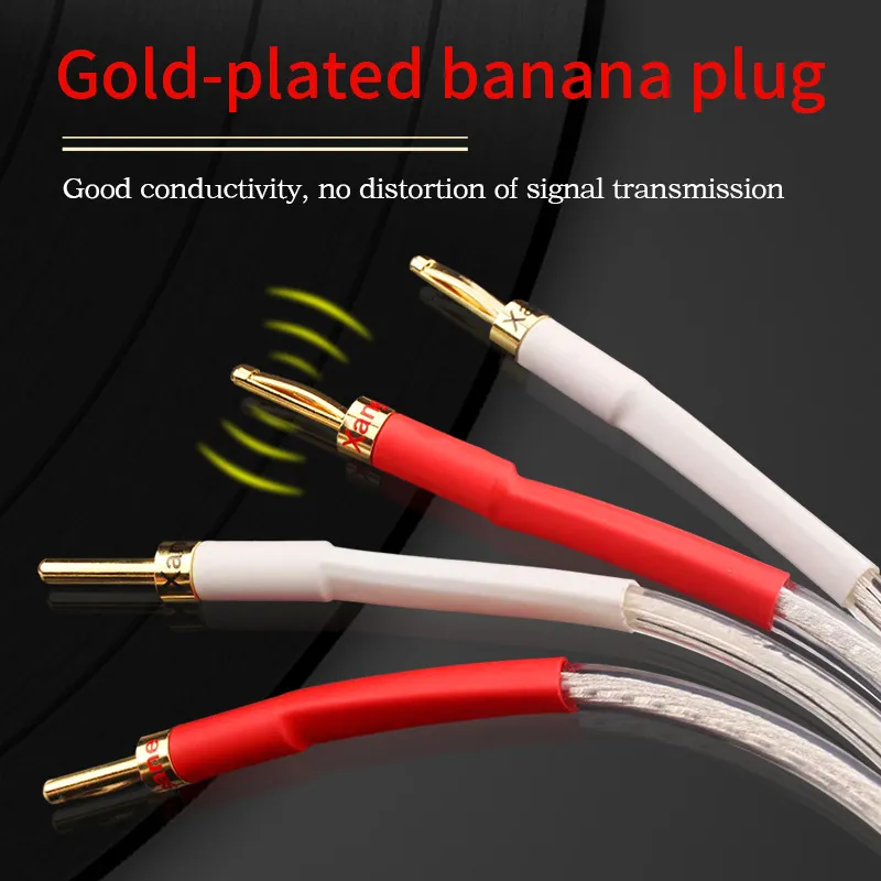 Xangsane SP-8525 OCC Silver-Plated Speaker Cable for HiFi Amplifiers ...