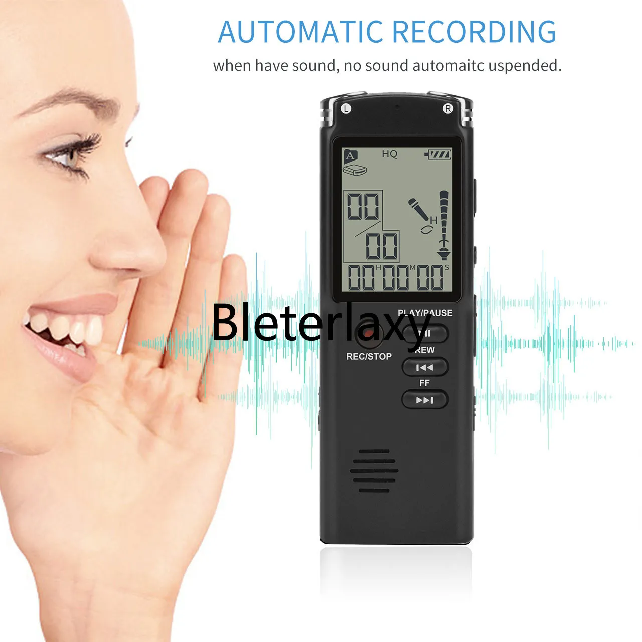 Professional Mini Voice Recorder with 8/16/32GB Storage, MP3 Player ...