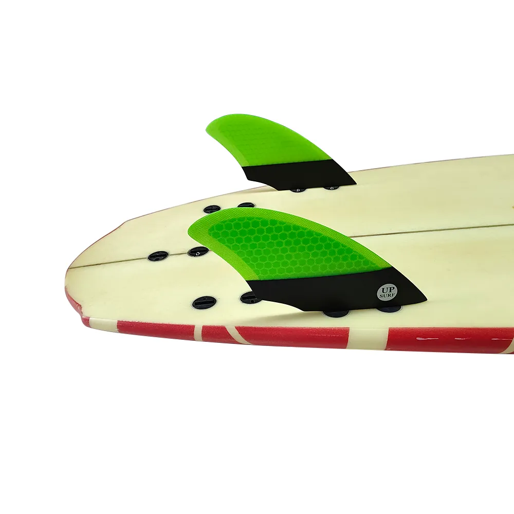 UPSURF FCS Twin Keel Fins 2 Fins Double Tabs Base Surfboard Fins ...