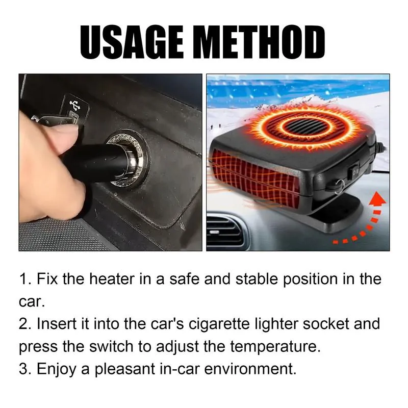 Portable Kinetic Molecular Heater Car Heater 2 Modes Durable Car Heater ...