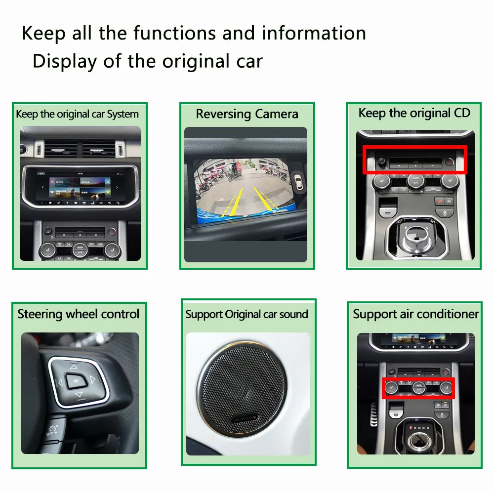 13.0 Android 12 Carplay Radio Multimedia Player For Range Rover Evoque ...