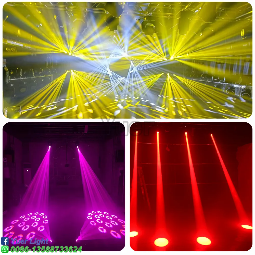 YUER Mini LED Moving Head DJ Light 150W Beam Spot with 18 Rotating ...