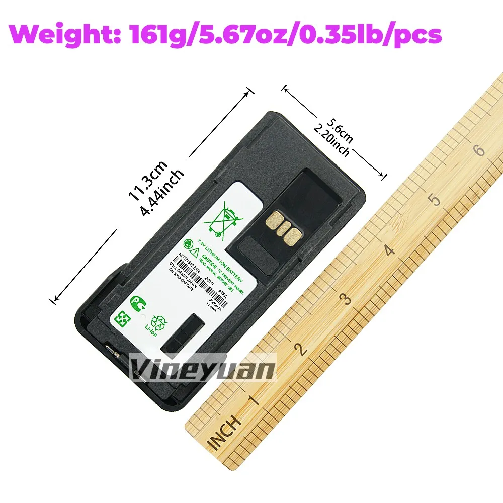2-PackUpgraded 7.2V 2300mAh Battery for Motorola APX Radios, NNTN8129AR ...