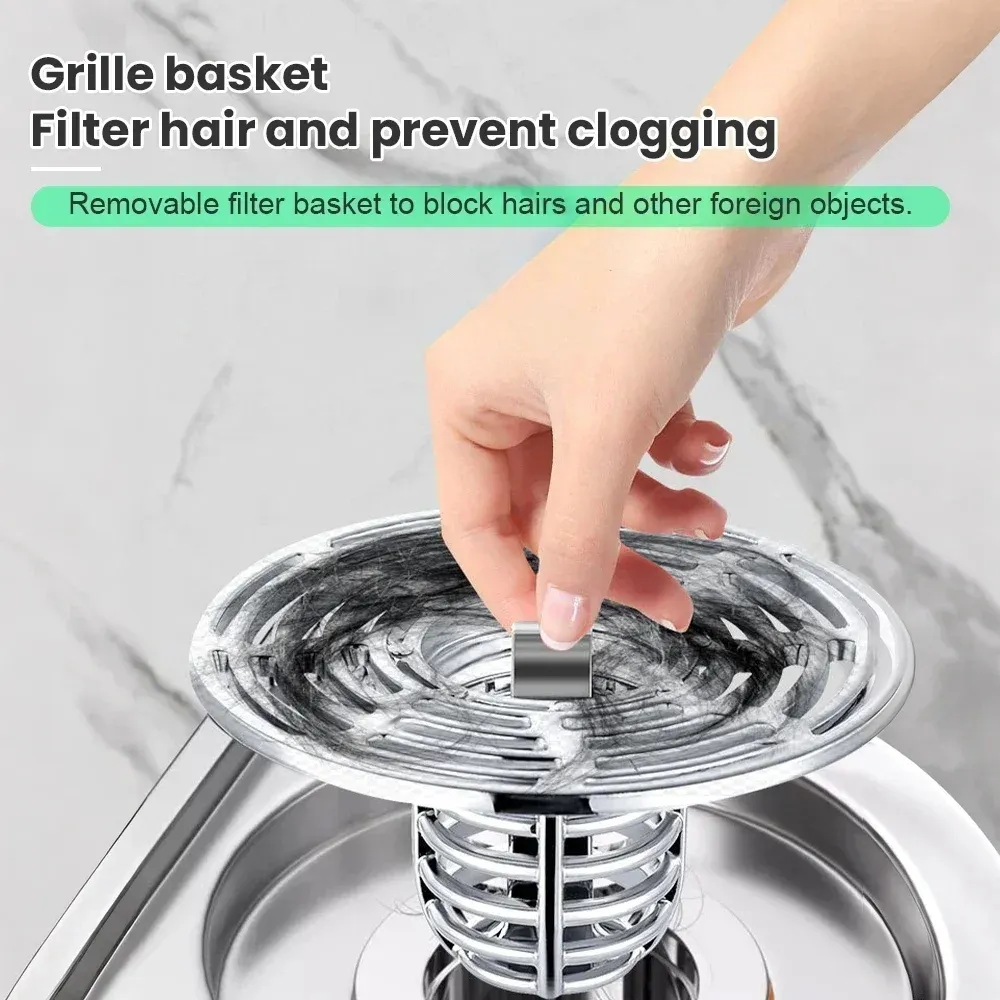 Magnetic Self-Closing Floor Drain Core Blocking Filter Screen for ...