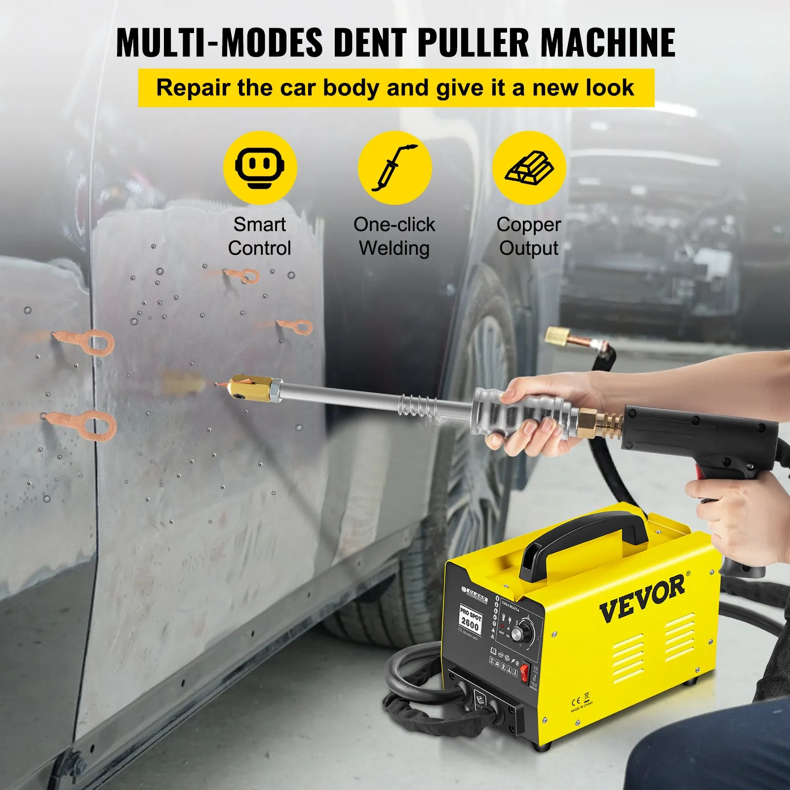 Wholesale VEVOR Car Dent Repair Machine 2600W Spot Welder Dent Puller For Bodywork Repair From Homepro19 777.73 DHgate.Com