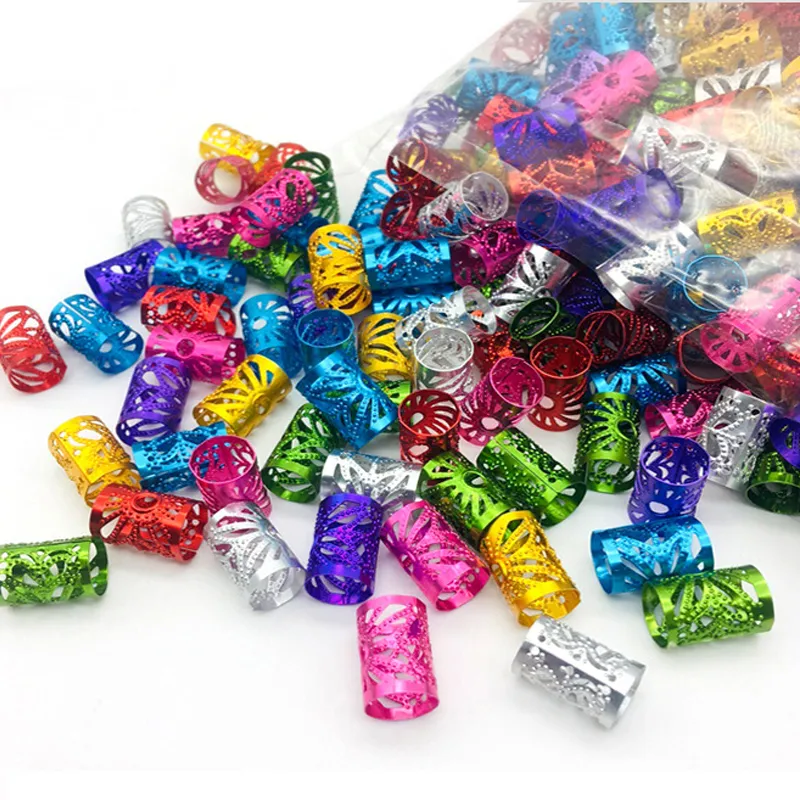 DHgate.com:Hair Rings Jewelry Dreadlock Beads: 90Pcs Golden & Silver ...