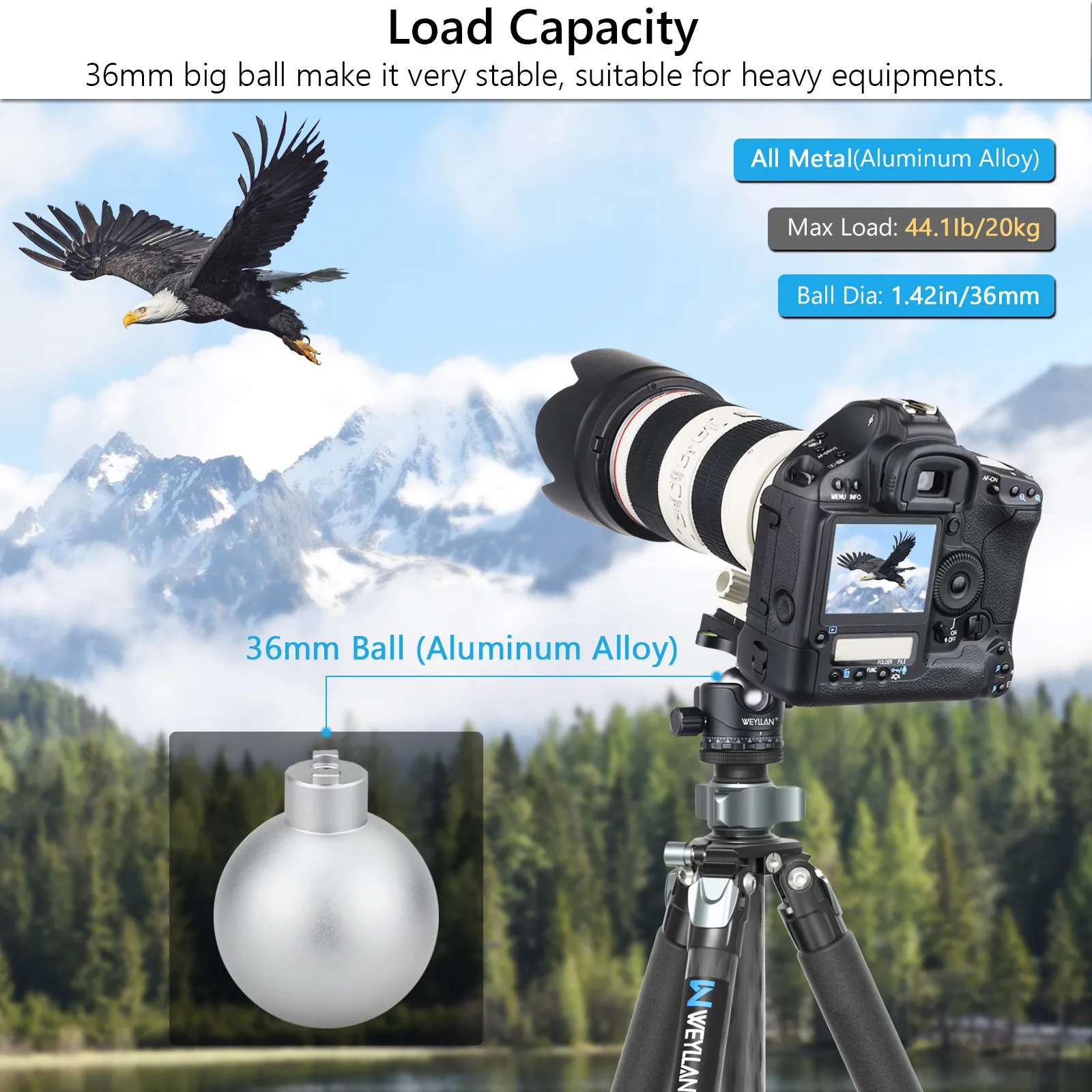 DHgate.com:EB36S: Professional Low-Profile Video Ball Head Mount for ...
