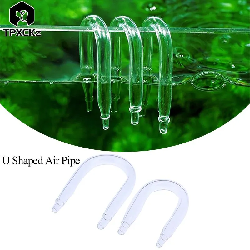 Wholesale U Shaped Glass Air Pipe For Aquariums Clear Glass CO2 Oxygen ...