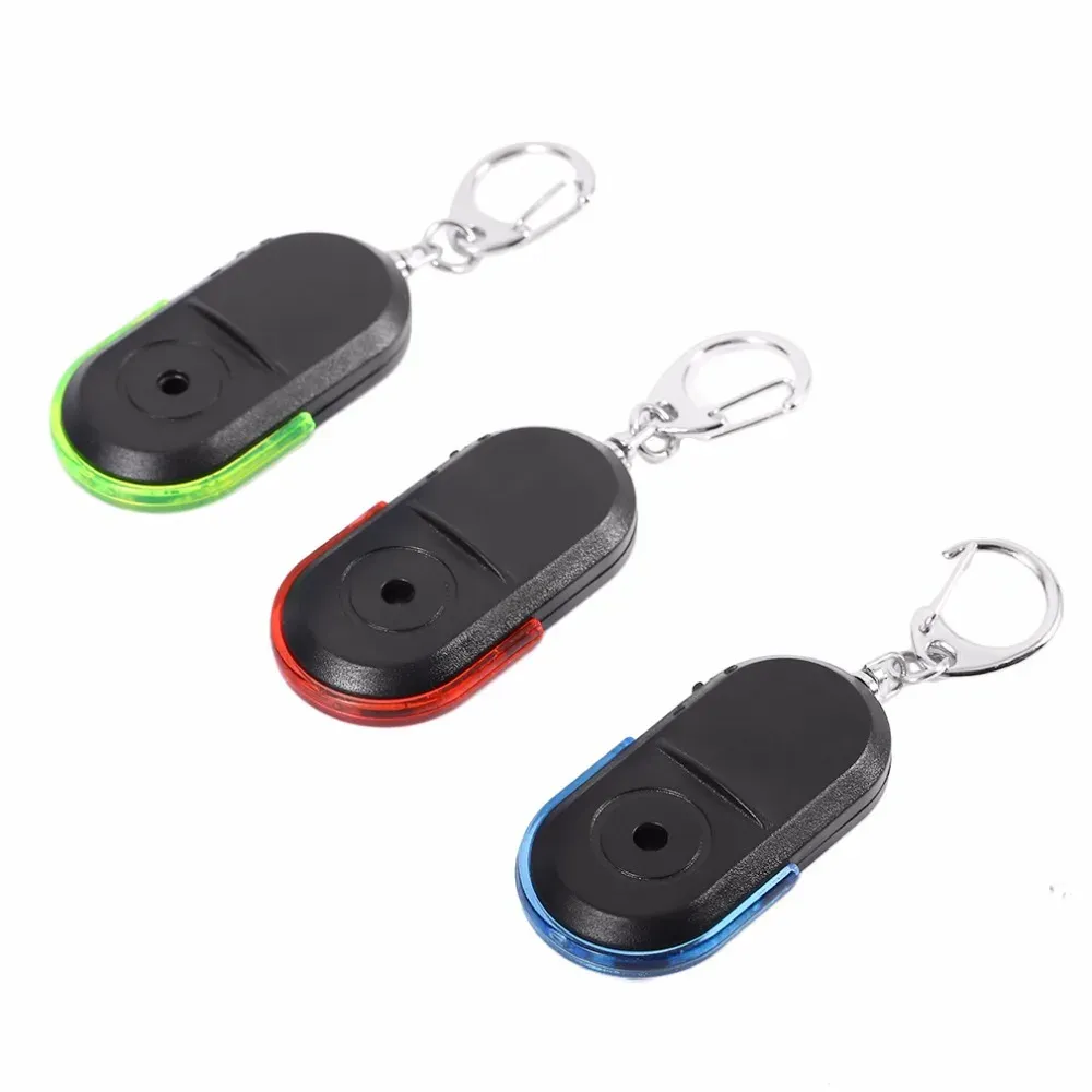 Anti-Lost Alarm Key Finder Locator Keychain with Whistle Sound and LED ...