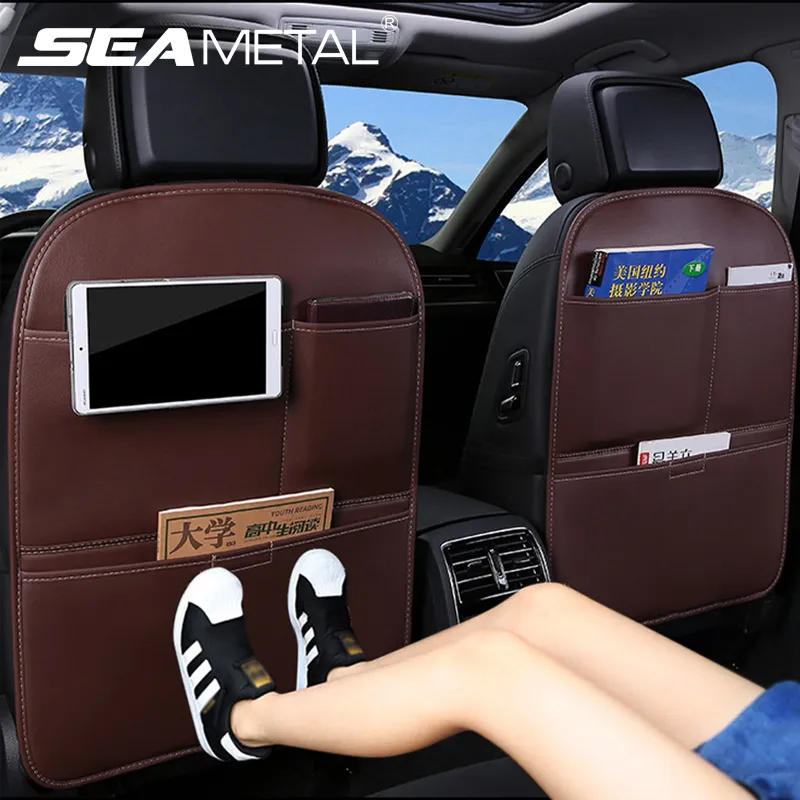 DHgate.com:Leather Car Seat Protector with Storage Pocket: Anti-Kick ...