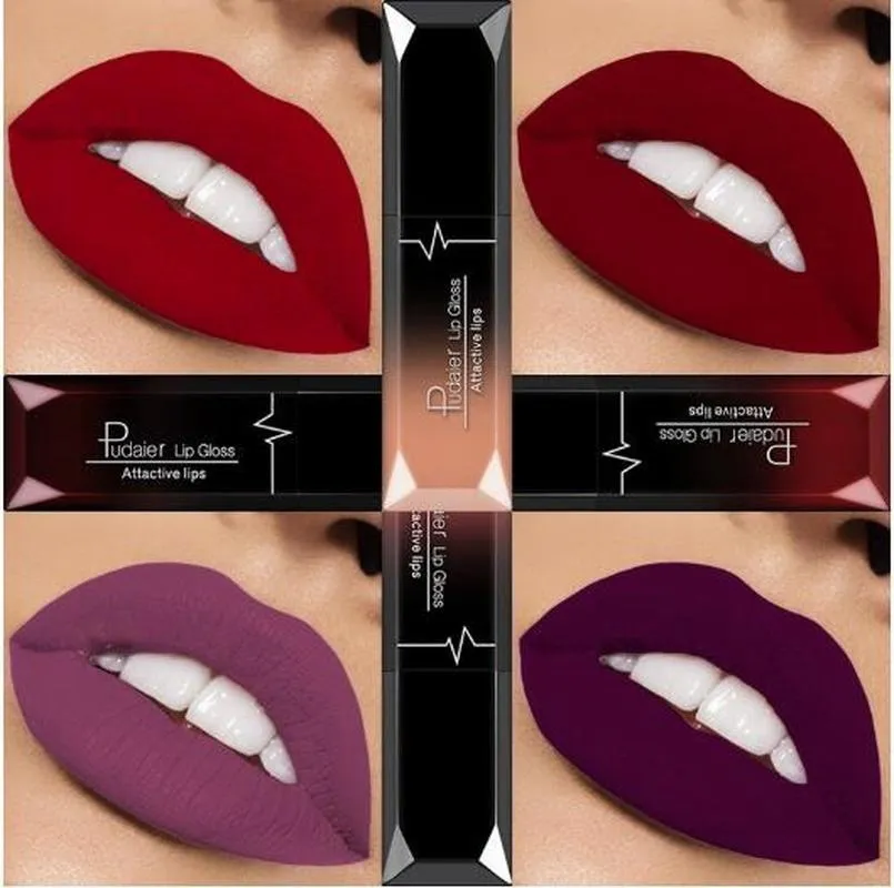 Pudaier 21 Shades Matte Liquid Lip Gloss, Long-lasting Waterproof ...