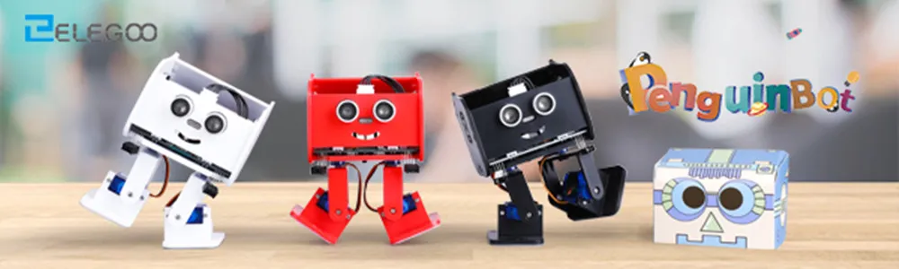 ELEGOO Penguin Bot Biped quadruple robot - Arduino Compatible with ...