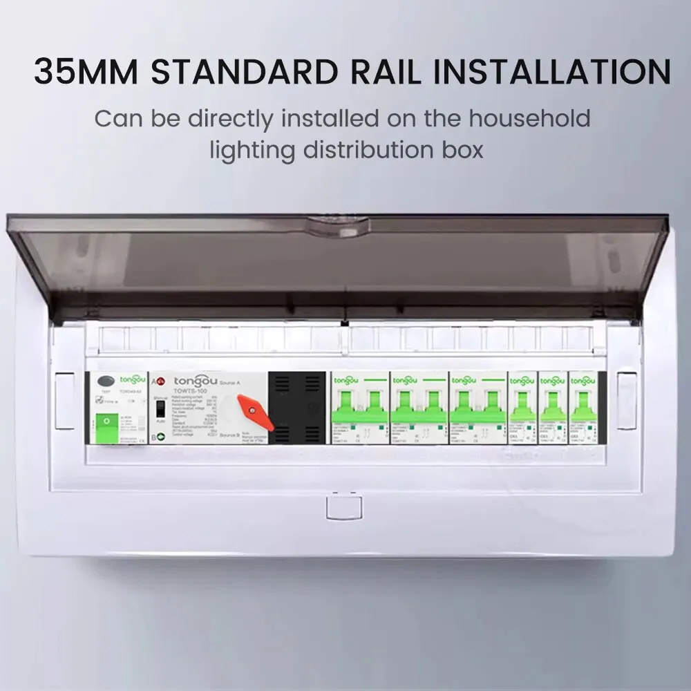 Dual Power Automatic Transfer Switch | DIN Rail 2P 3P 4P ATS Electrical ...