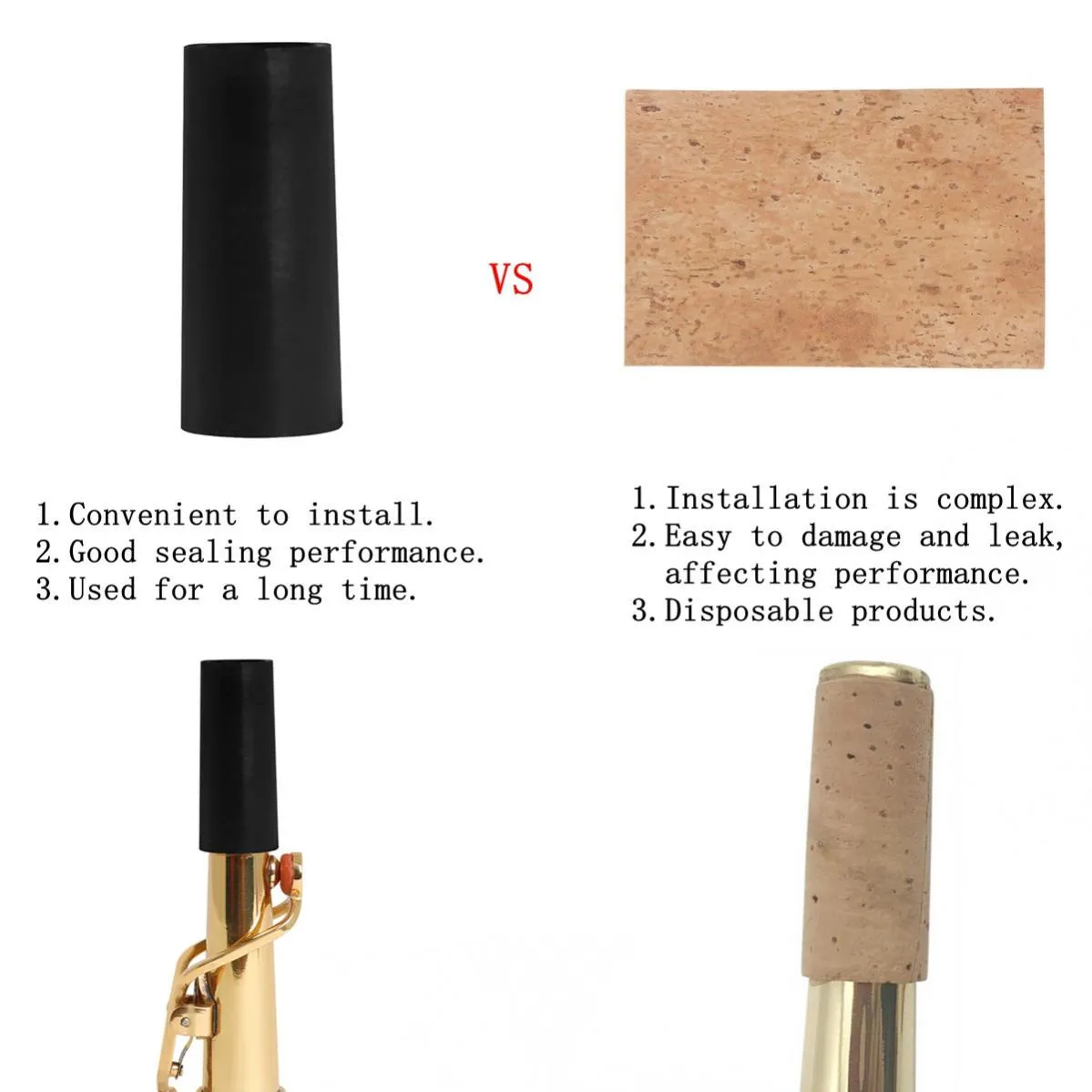 DHgate.com:Alto Sax Neck Cork - Silicone Saxophone Neck Joint Cover for ...