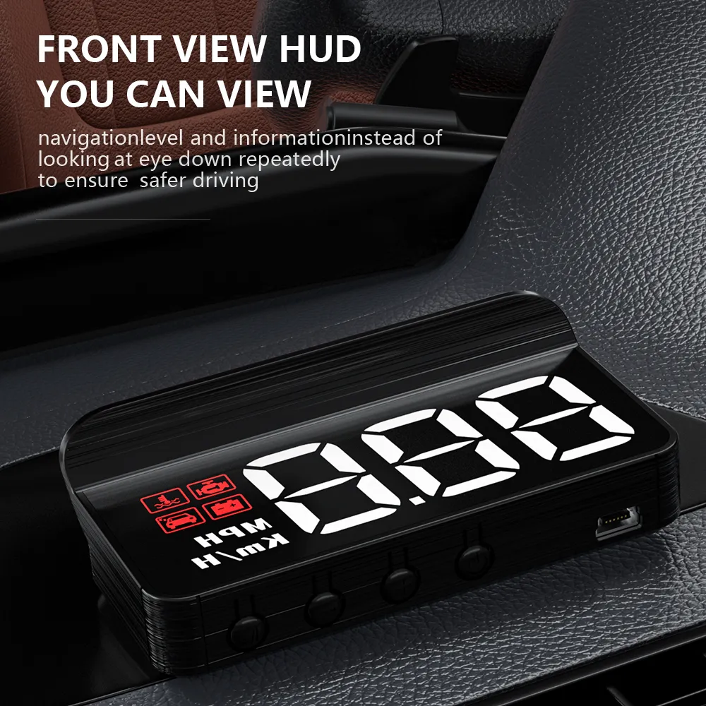 WiiYii M3 HUD Head-Up Display: Advanced OBD2 Trip Computer and Fuel Efficiency Monitor for Cars ...
