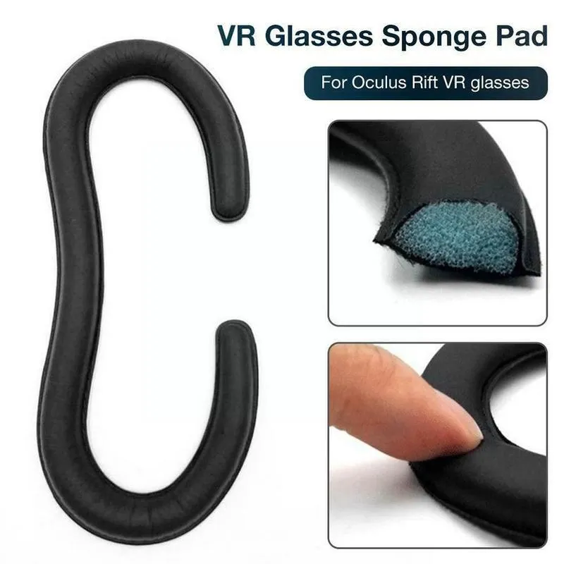 Foam Replacement Eye Pad PU Leather Foam Cover Black for Oculus Rift ...