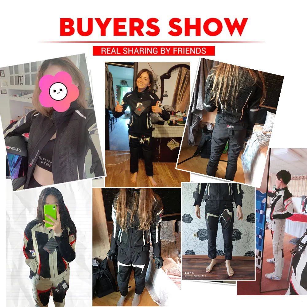 DUHAN Motorcycle Jacket Women's Moto Suit: Breathable Mesh Motorbike ...