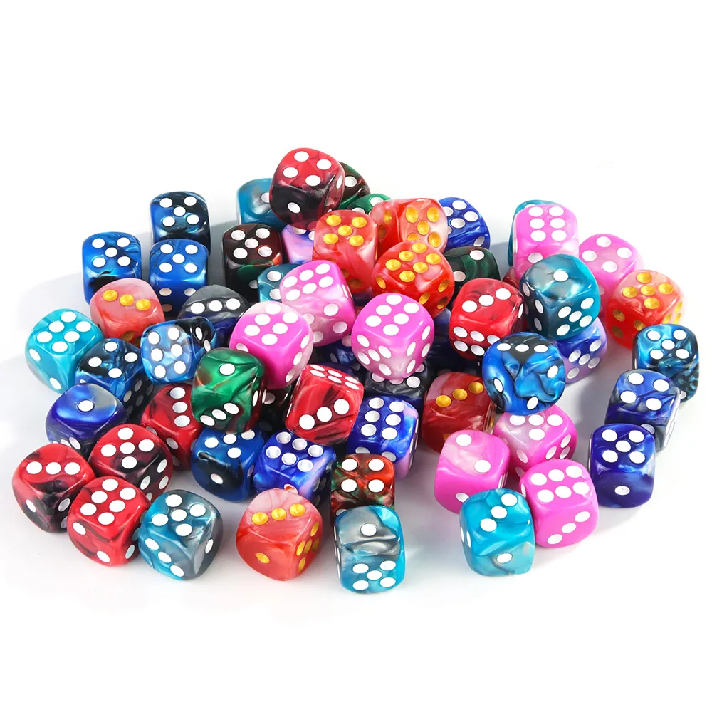 Premium Pip D6 Dice Set: 10 Mixed Color 12mm Dice - Perfect for ...