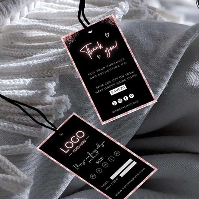 Editable Clothing Hang Tags Custom Printable Price Tag Templates ...