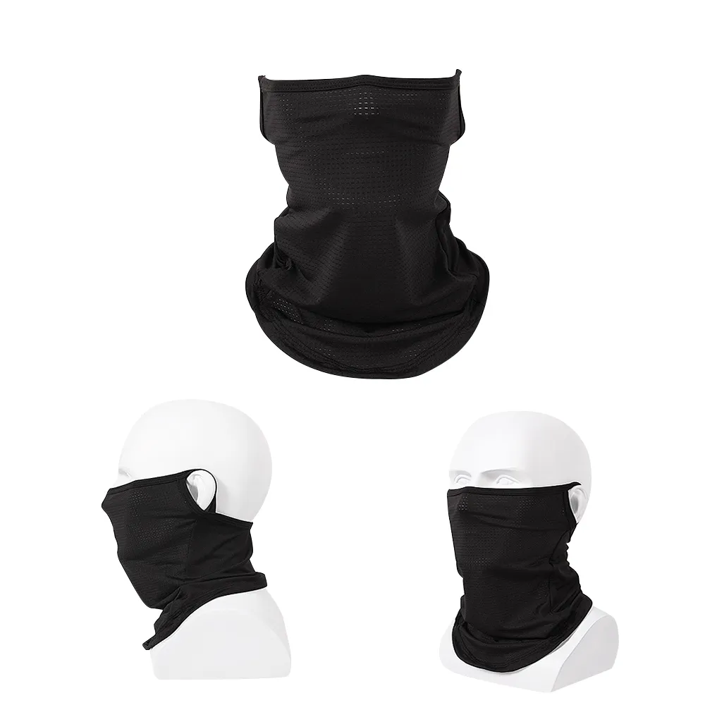 DHgate.com:Breathable Ice Silk Black Mesh Face Mask Bandana for Sports ...