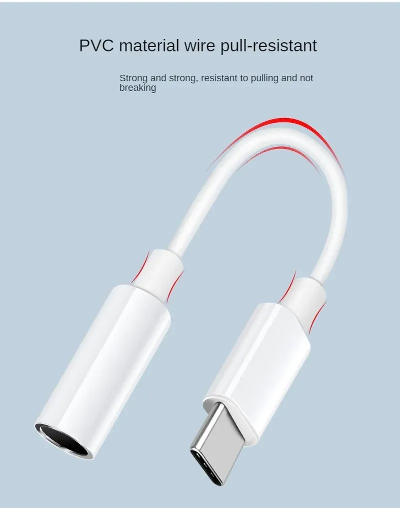 Type C to 3.5mm Headphone Adapter - Audio Cable for Huawei P10 P20 P30 ...