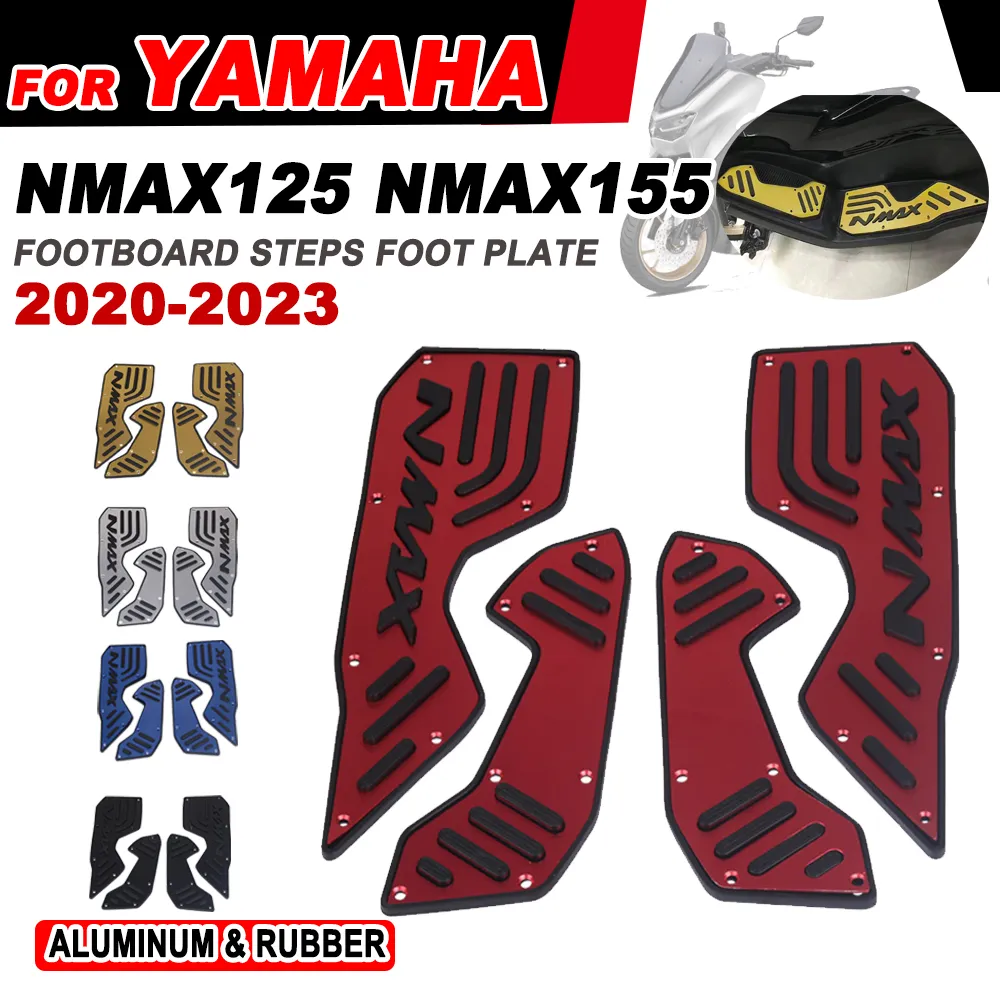 NMAX Footboard Steps Footrest Pedal Plate for Yamaha NMAX155 NMAX125 ...