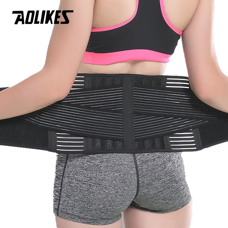 DHgate.com:Breathable Lower Back Brace with 6 Support Springs for Men ...